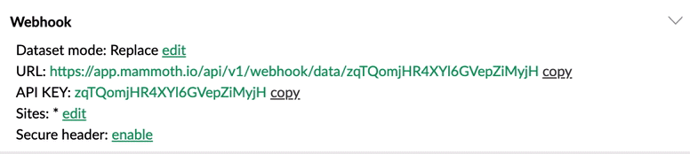 Dataset | Mammoth Product Documentation